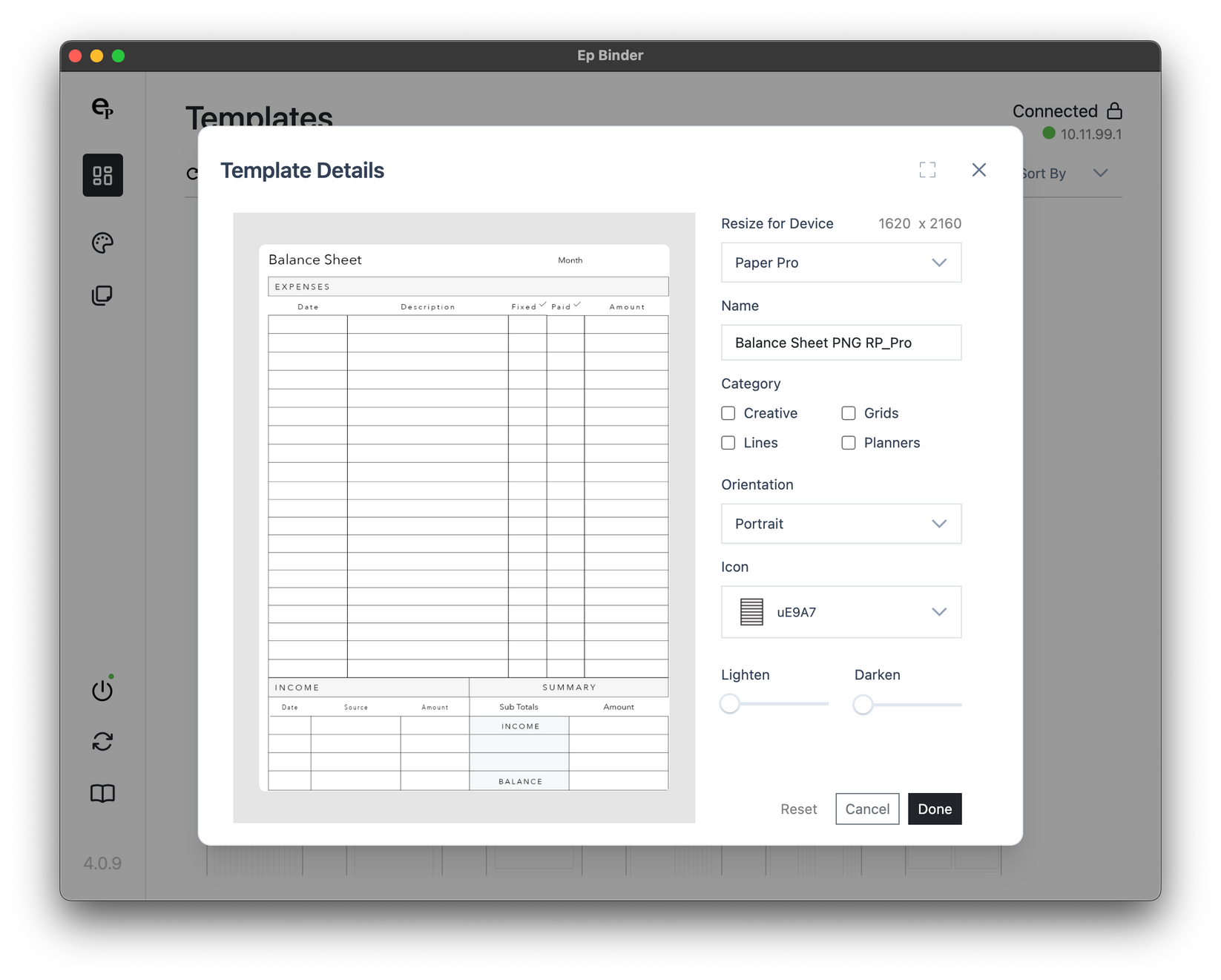 Desktop Manager (Binder) – eInkPads
