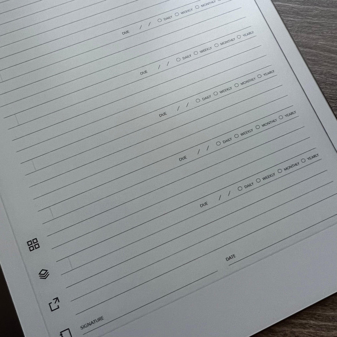 reMarkable tablet - Accountability Daily Journal template – eInkPads