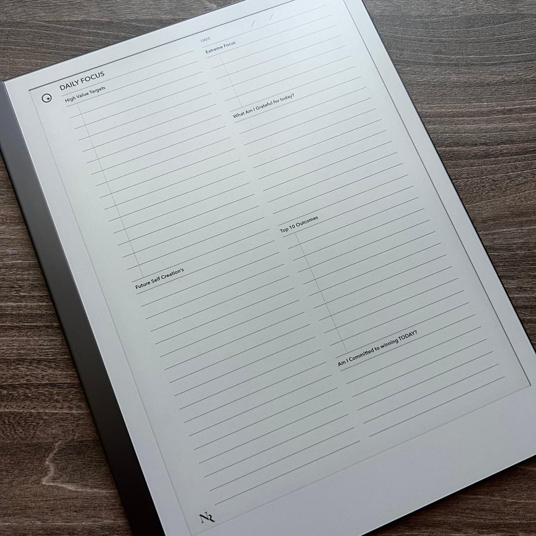 reMarkable tablet - Daily Focus Journal Template – eInkPads