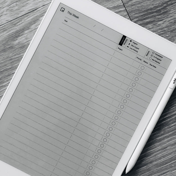 reMarkable tablet - Daily Task Status Log Template – eInkPads