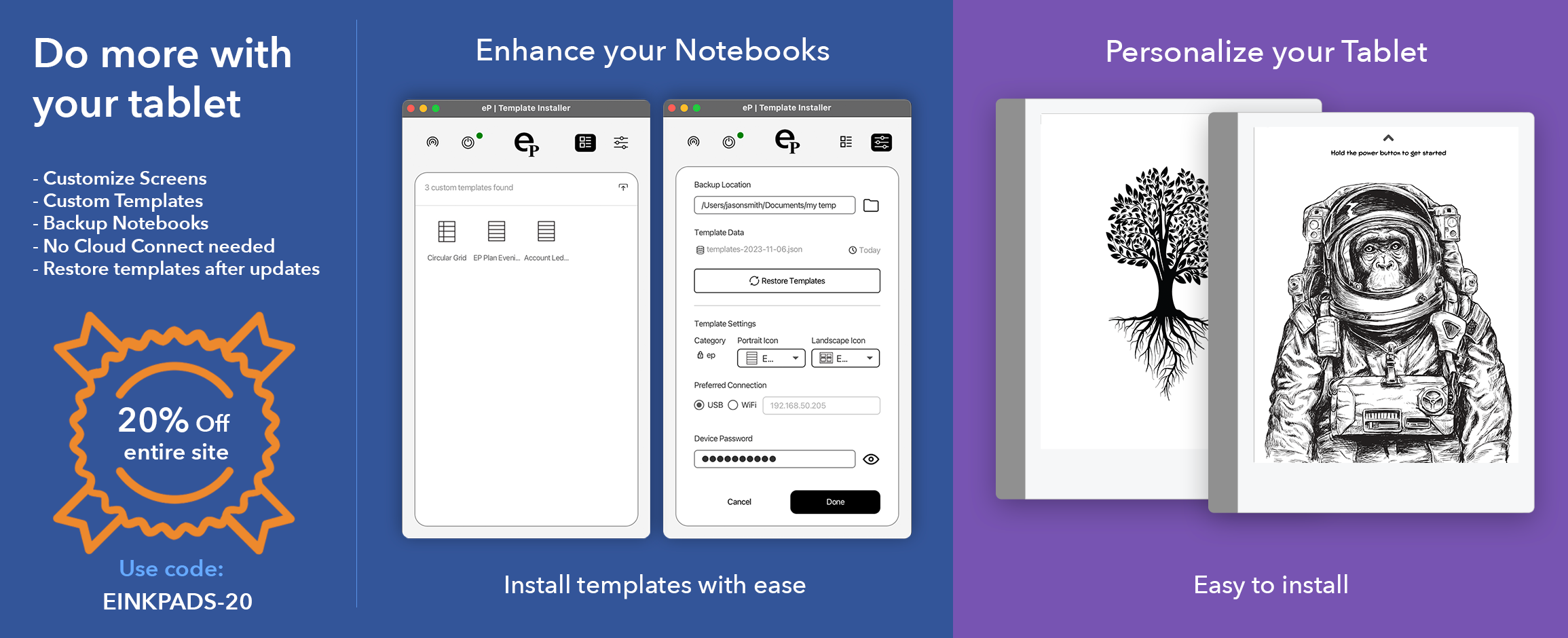 Premium reMarkable Templates & Tablet Enhancements – Einkpads
