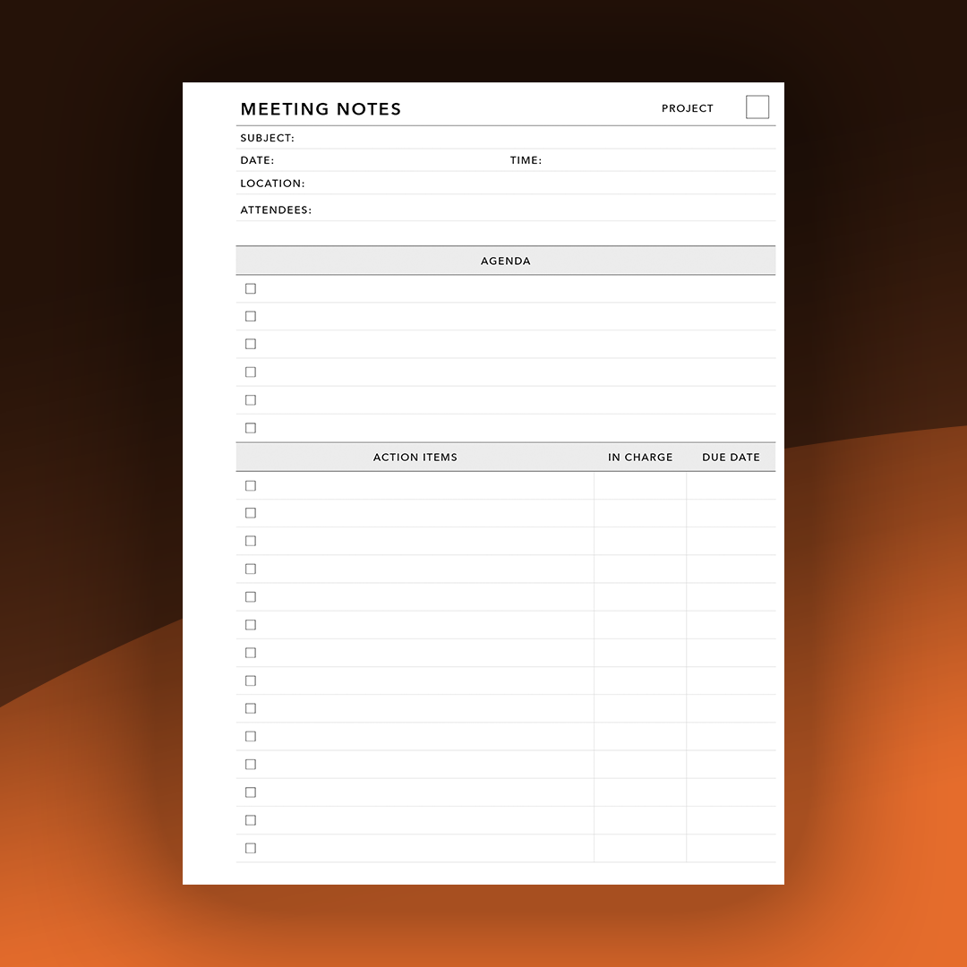 ReMarkable Tablet - Meeting Notes Template – eInkPads