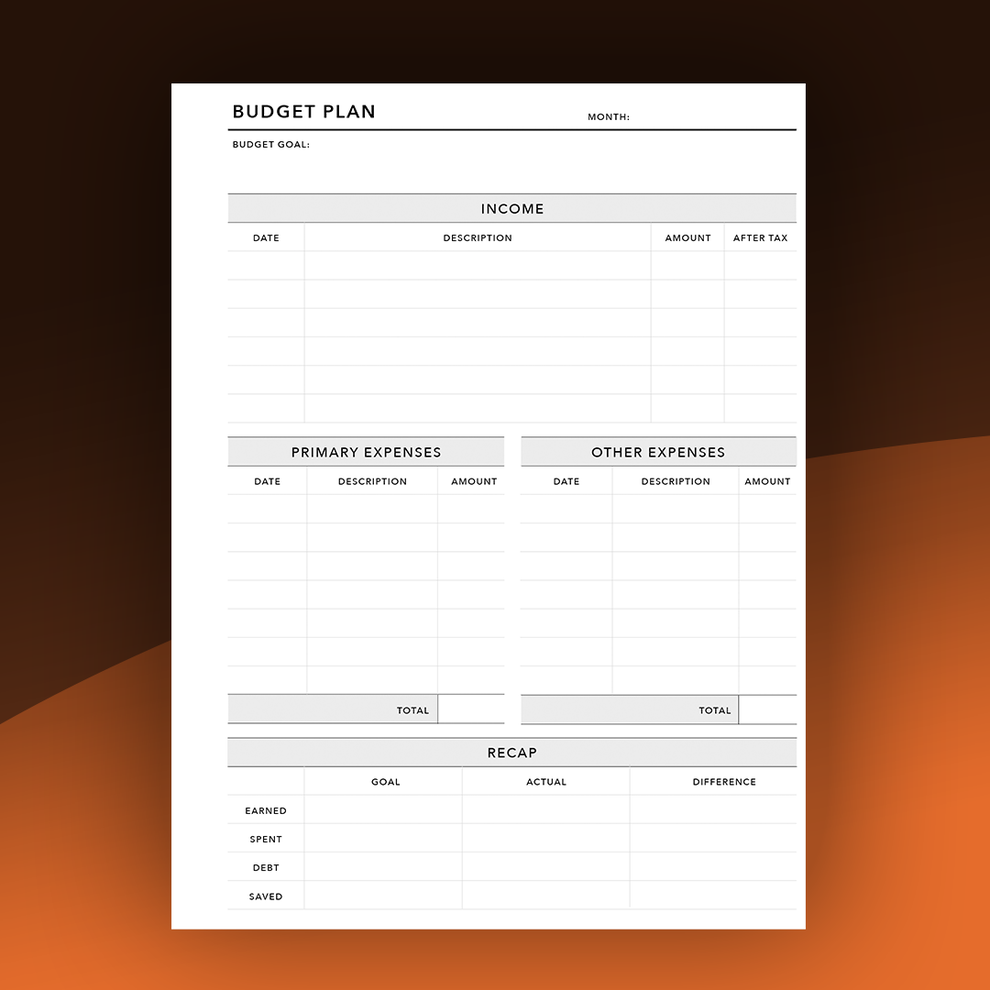 ReMarkable Tablet - Monthly Budget Template – eInkPads