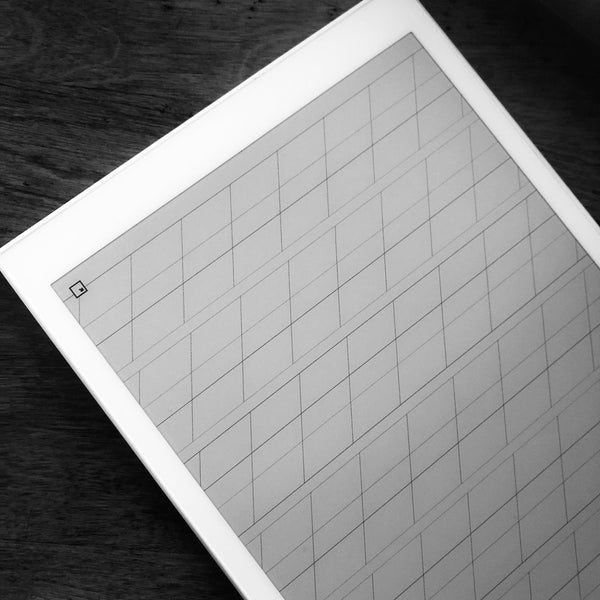 reMarkable tablet - Portrait Calligraphy Guide Template – eInkPads