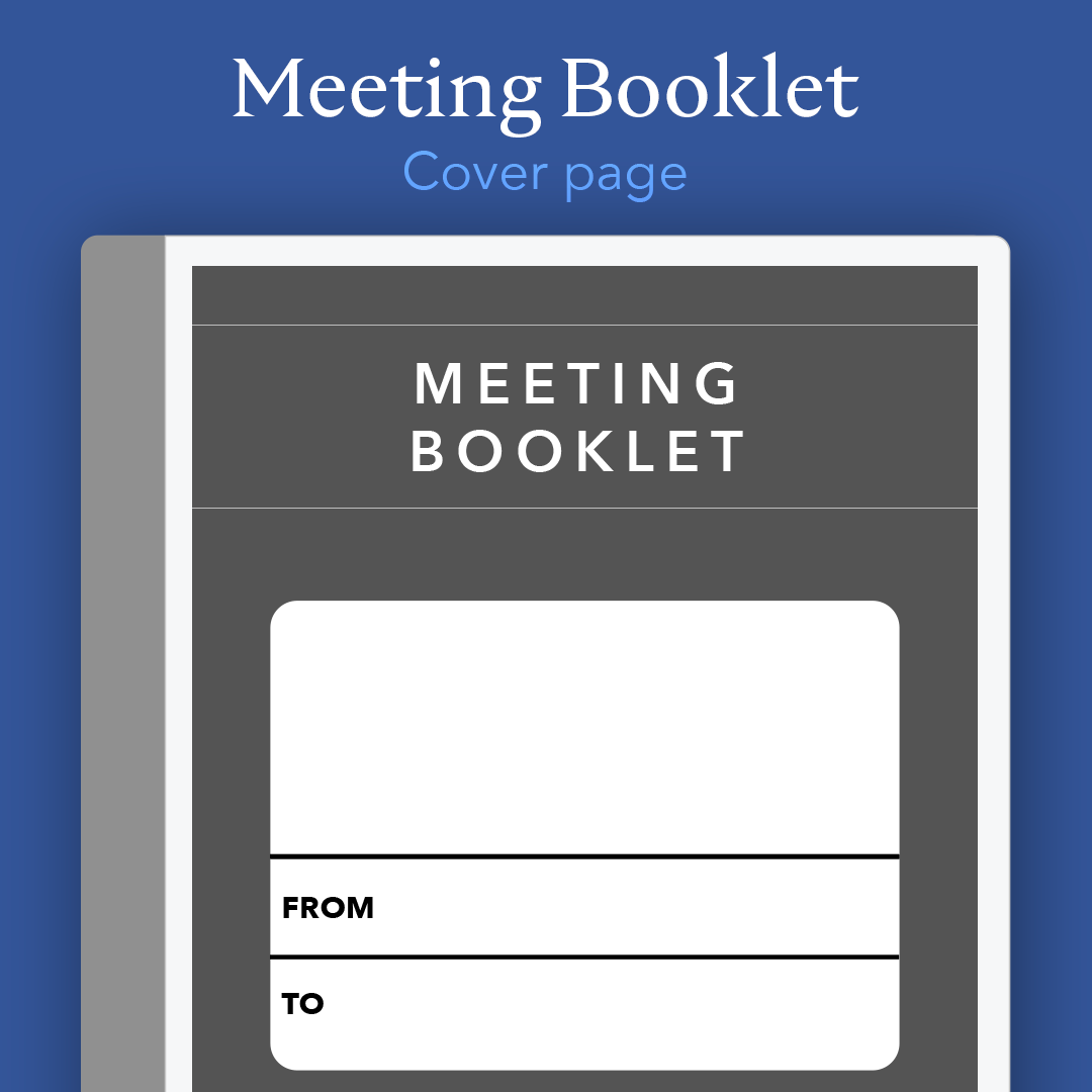 Meeting Booklet – eInkPads