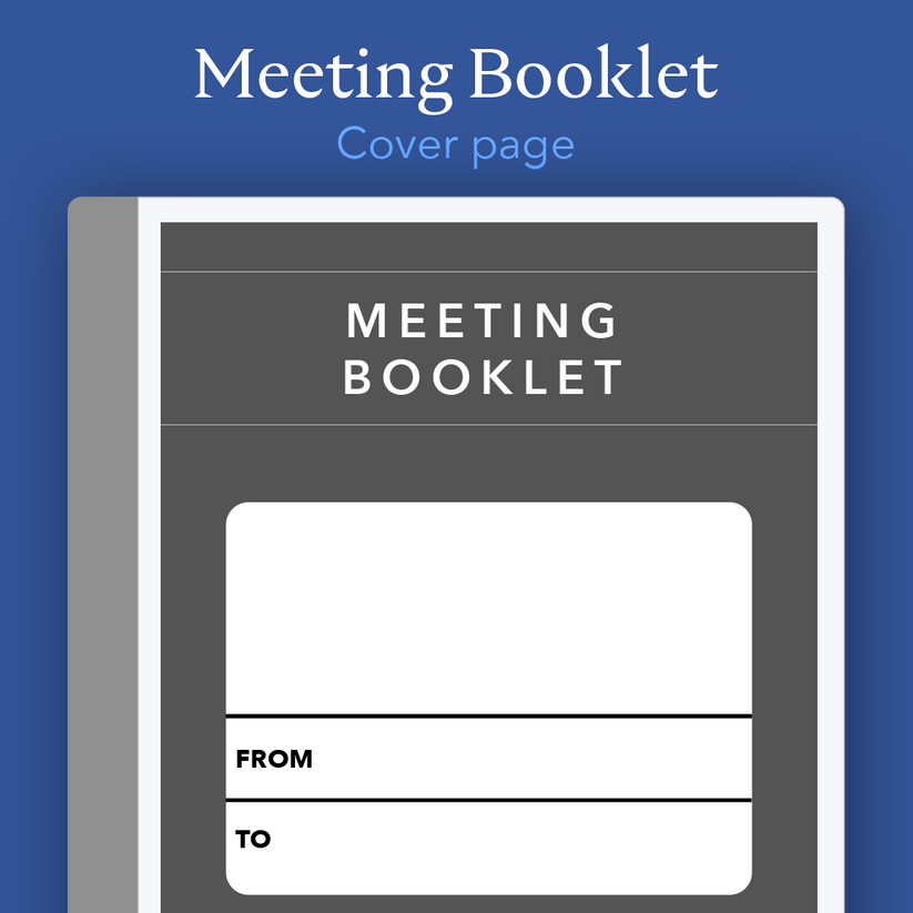 Meeting Booklet – eInkPads