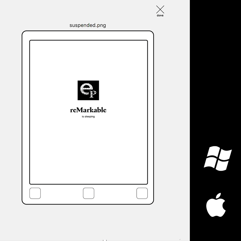 reMarkable tablet - Screen Personalizer App – eInkPads