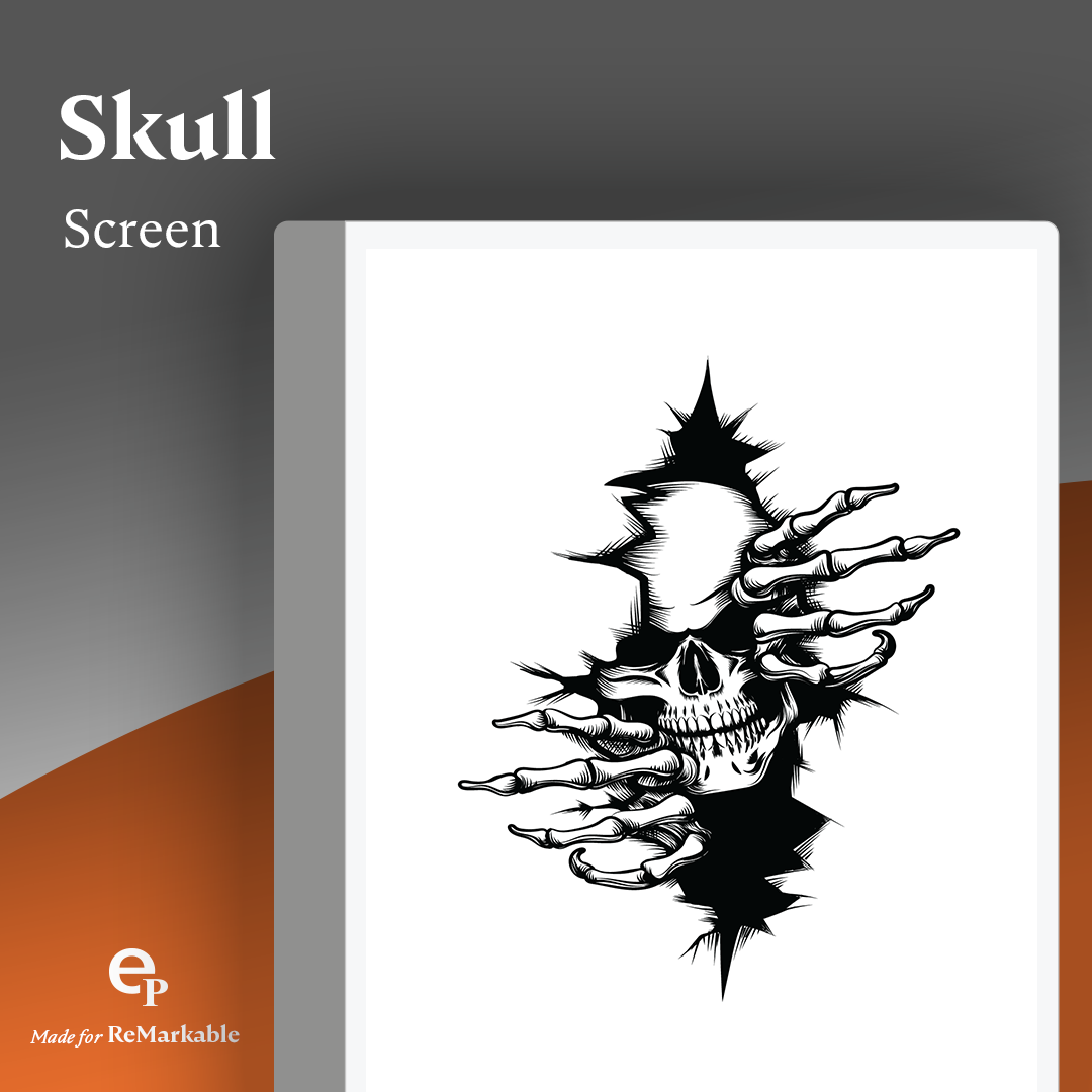 reMarkable tablet - Skull Startup Custom Screen