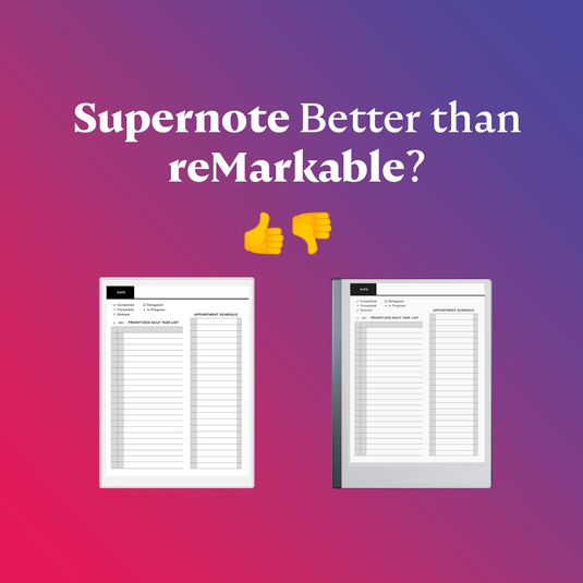 Supernote vs reMarkable – eInkPads