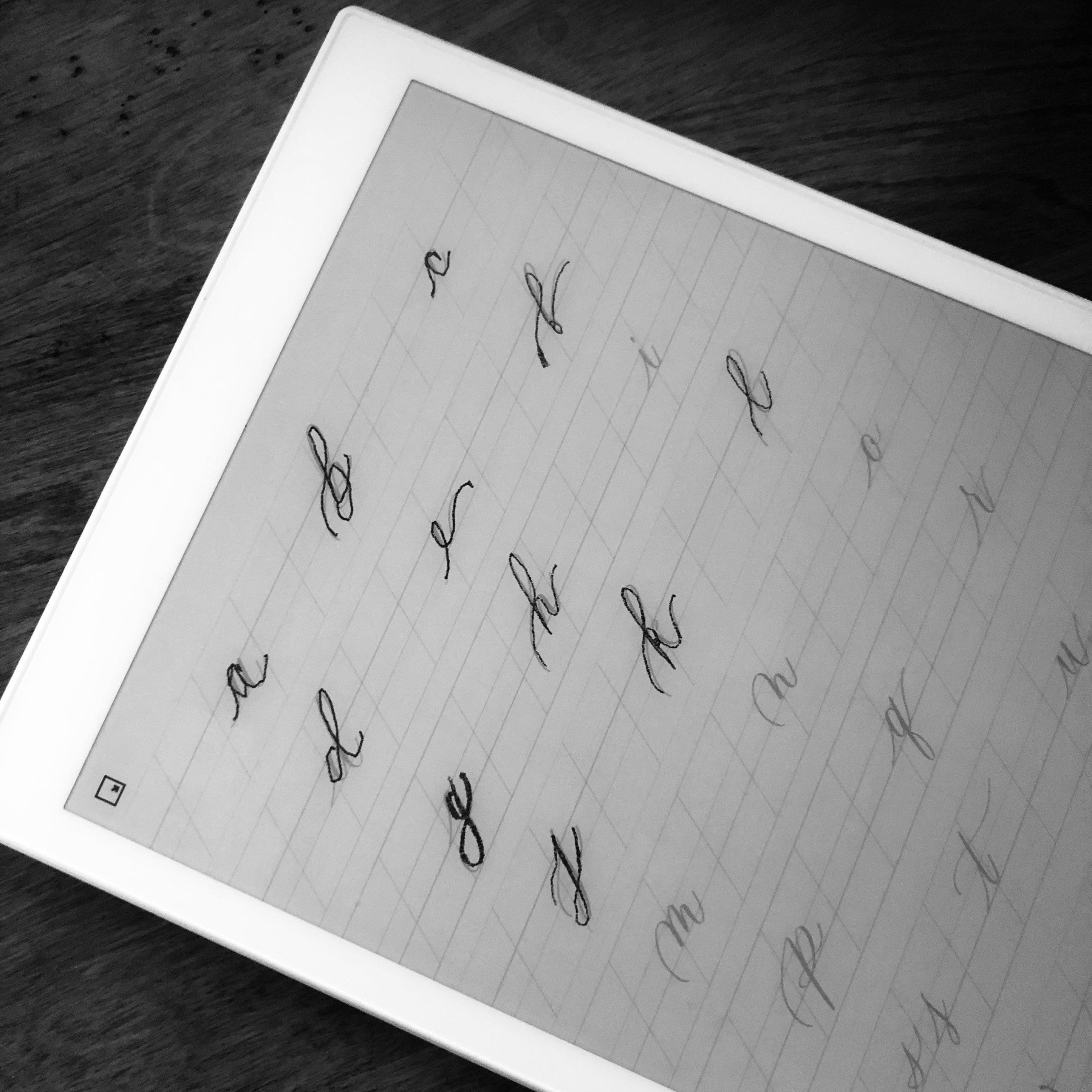 reMarkable tablet - Traceable Cursive Guide Template Bundle – eInkPads
