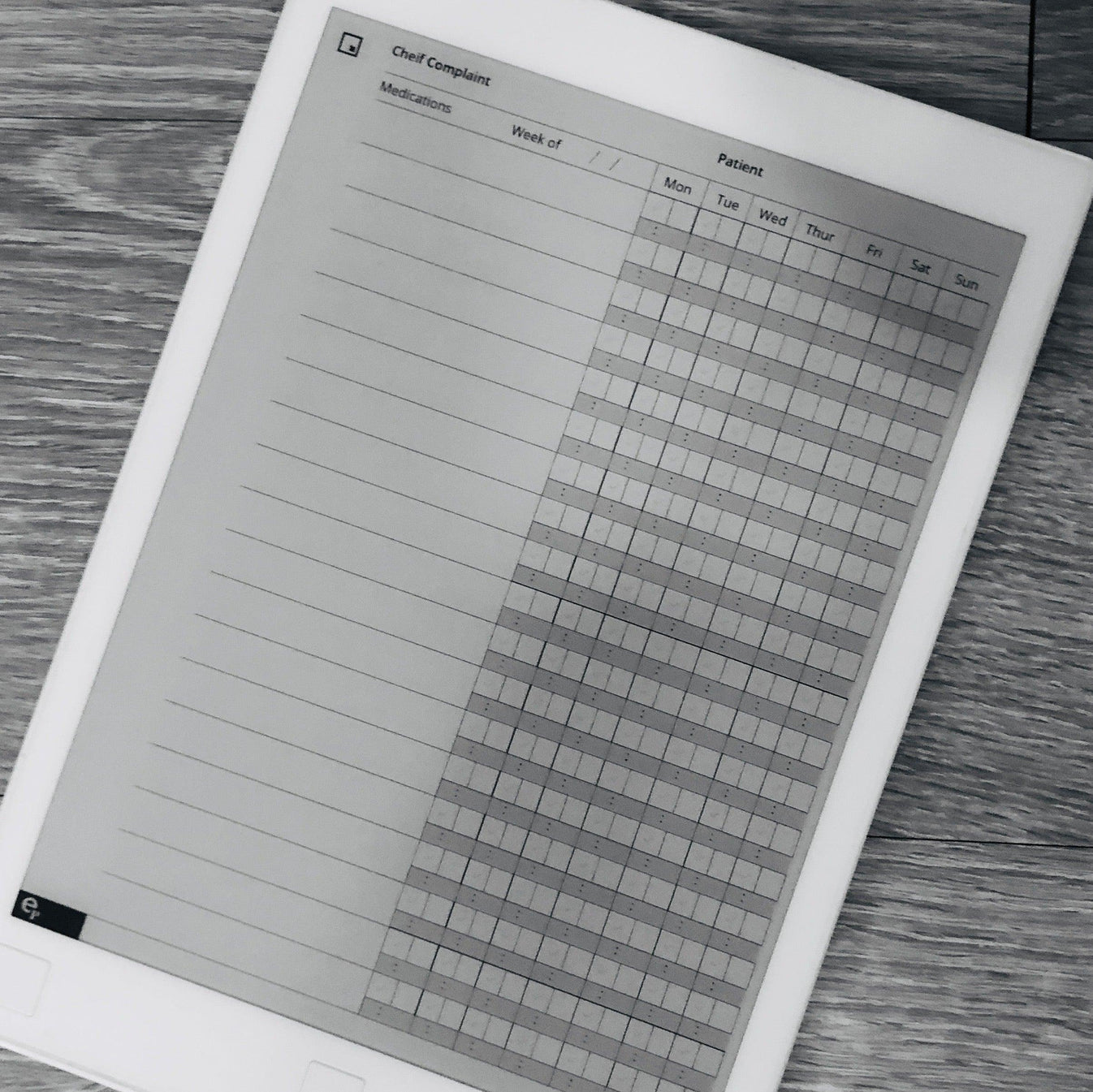 reMarkable tablet - Weekly Medication Log Template – eInkPads