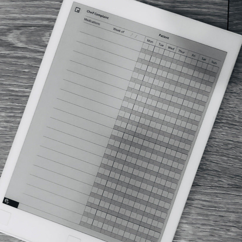 reMarkable tablet - Weekly Medication Log Template – eInkPads