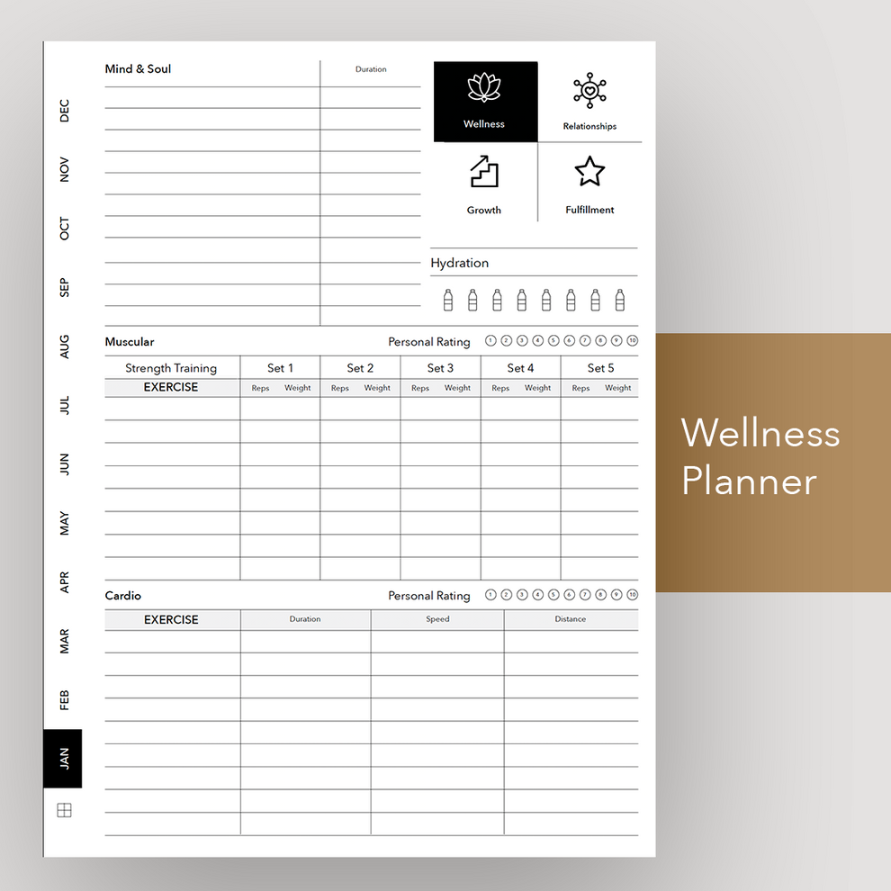 2025 Wellness Daily Journal – eInkPads